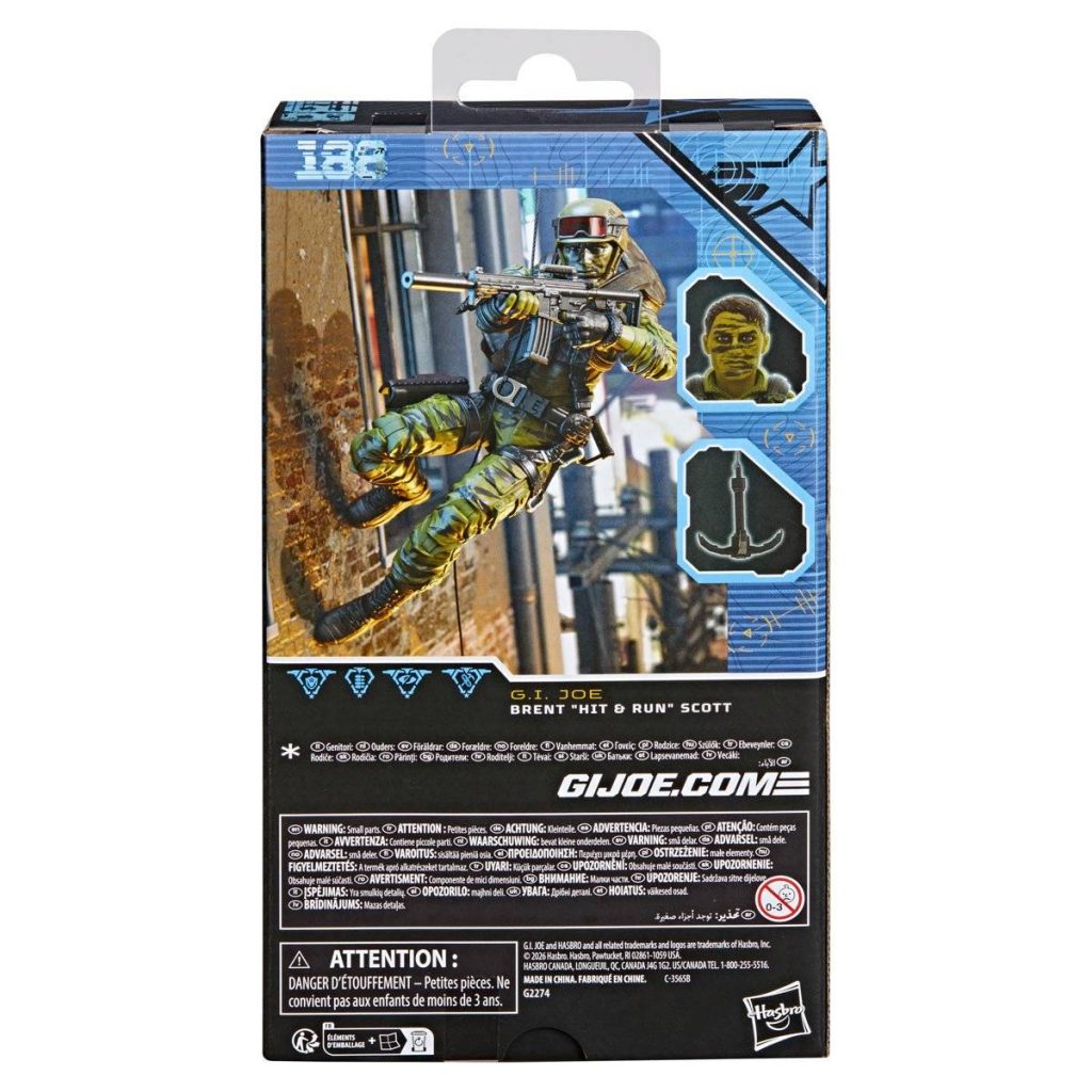 G.I. Joe – Brent “Hit & Run” Scott #188 Classified Series 6″ Scale ...